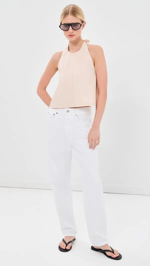 Wardrobe.NYC Clean Backless Halter Top
