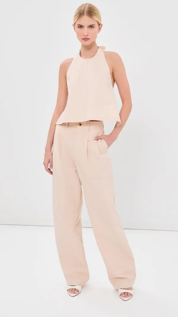 Wardrobe.NYC Clean Backless Halter Top