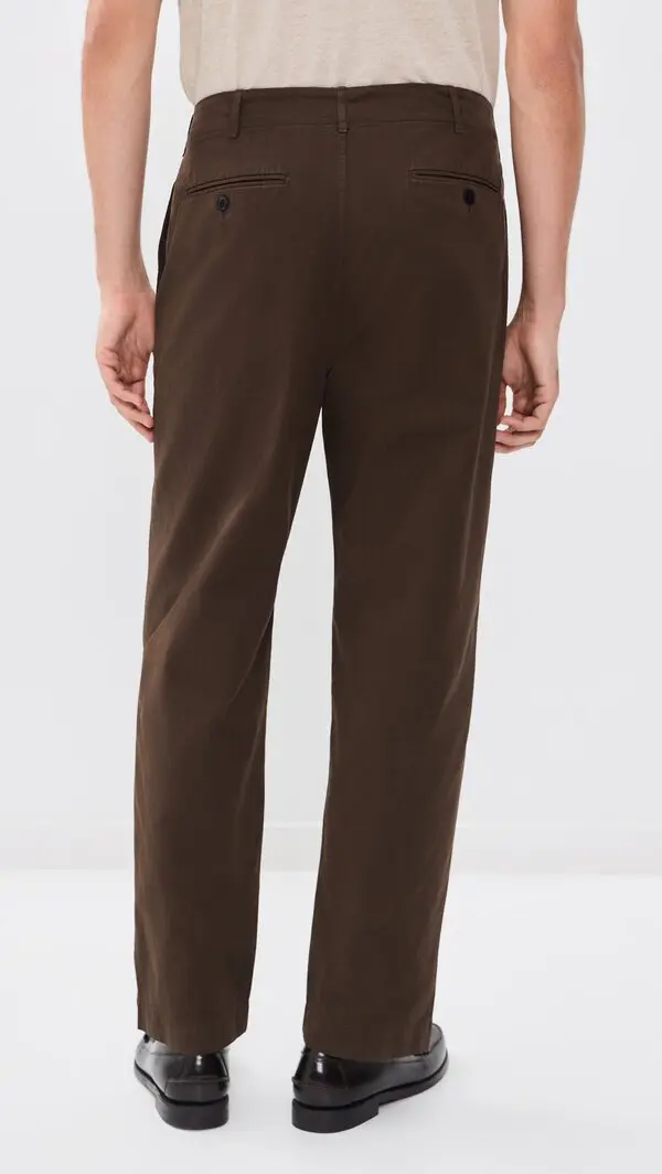 Madewell Cotton Twill Single Pleat Pants