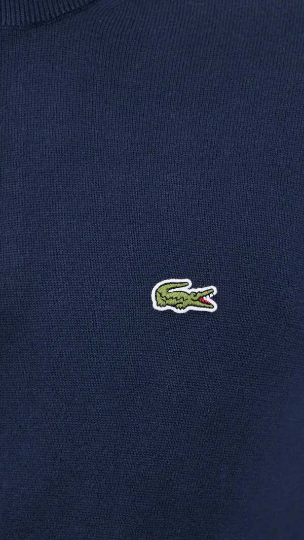 Lacoste Cotton Quarter Zip Sweater