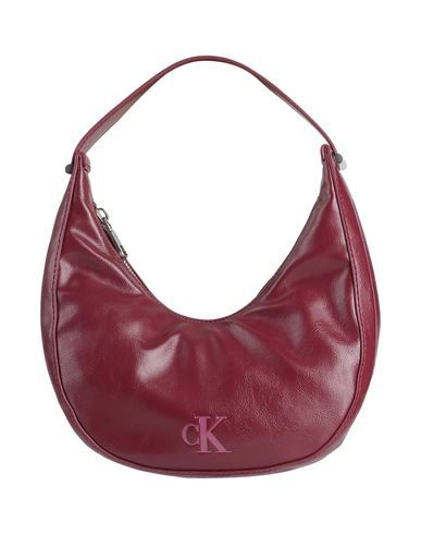 Calvin Klein Hobo Bag In Recycled Polyester And Polyurethane - Plum