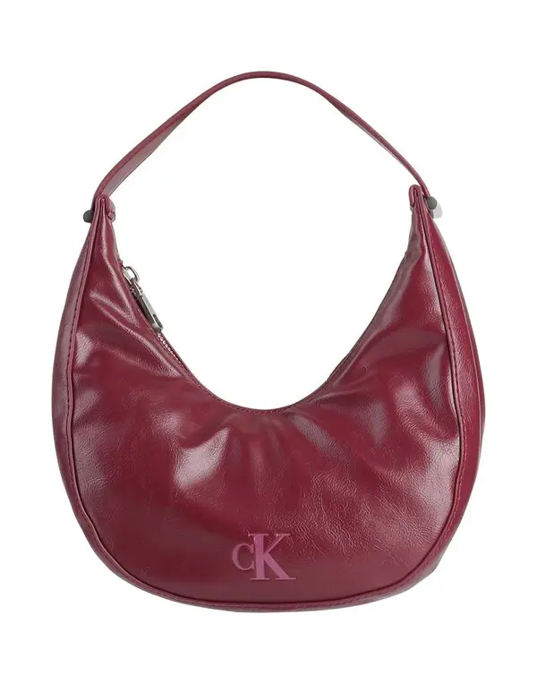 Calvin Klein Hobo Bag In Recycled Polyester And Polyurethane - Purple