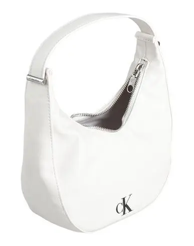 Calvin Klein Handbag Ivory Recycled Polyester, Polyurethane - White