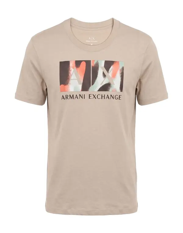 Armani Exchange T-shirt Size Cotton - Beige