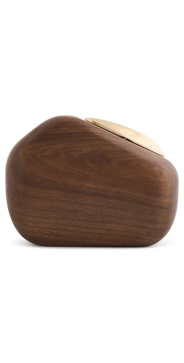 Cult Gaia Althea Clutch - Walnut