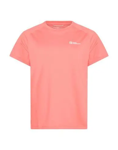 JACK WOLFSKIN T-shirt Coral Size Polyester