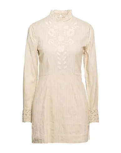 Antik Batik Mini Dress Size Cotton - Beige