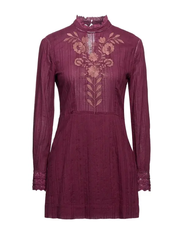 Antik Batik Mini Dress Size Cotton - Purple