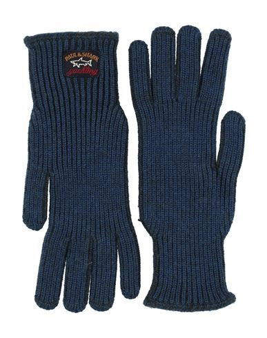 Paul & Shark Dark Merino Wool Gloves - Midnight Blue