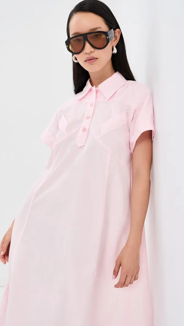 3.1 Phillip Lim Trapeze Midi Poplin Shirt Dress