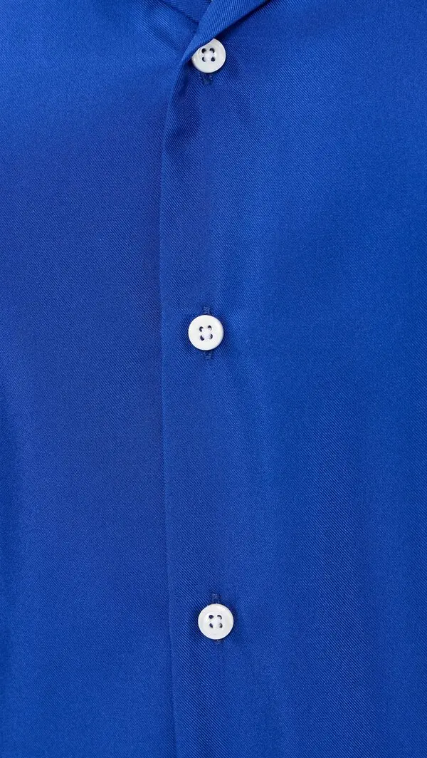 Comme Si Notched Collar Short Sleeve Shirt