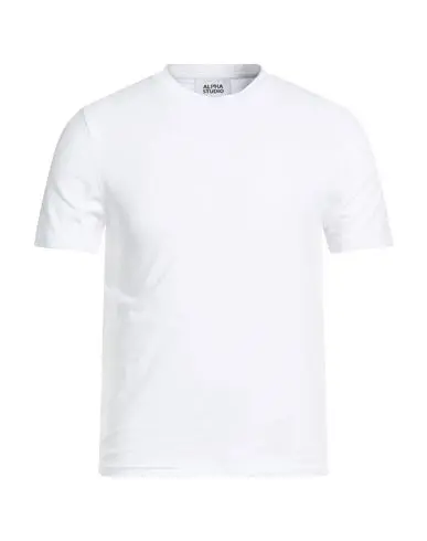 Alpha Studio T-shirt Size Cotton, Elastane - White