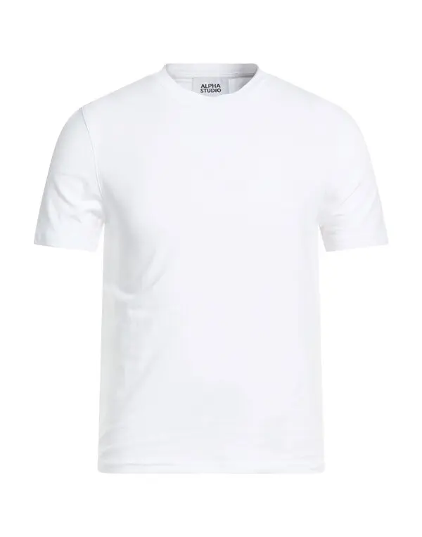 Alpha Studio T-shirt Size Cotton, Elastane - White