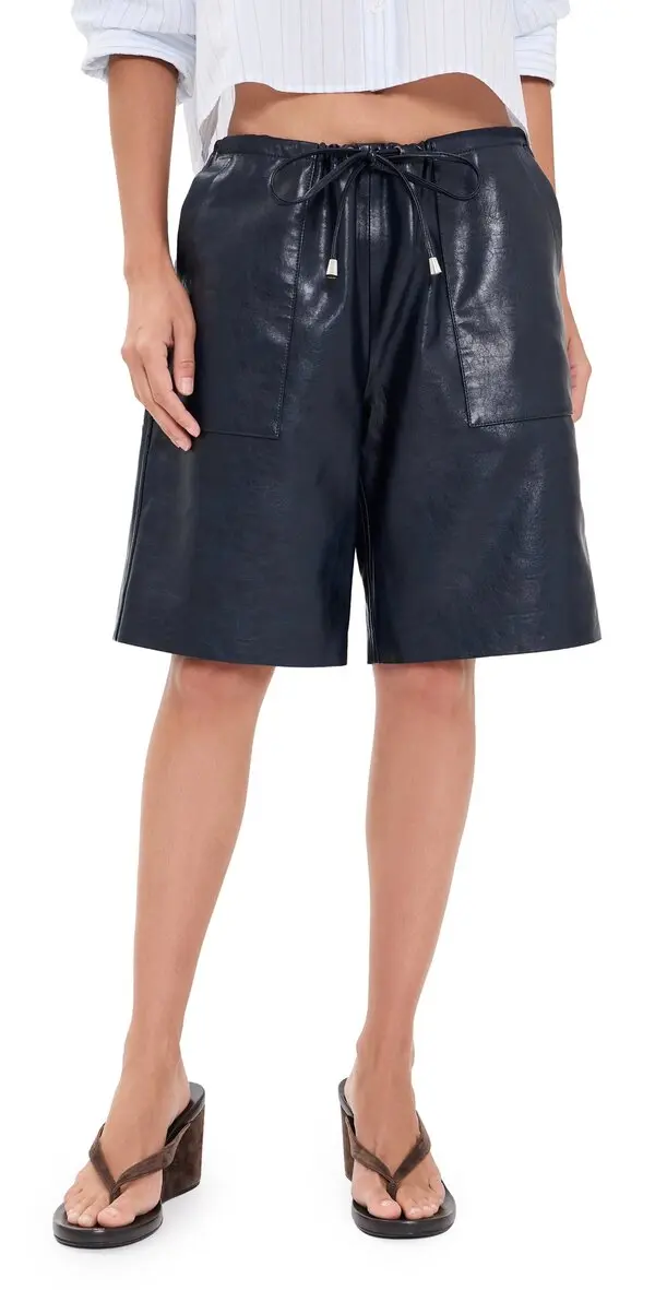 Rag & Bone Claire Faux Leather Shorts