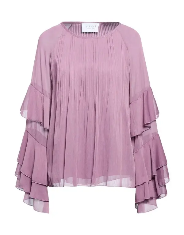 KAOS Long Sleeve Georgette Top
