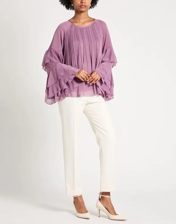 KAOS Long Sleeve Georgette Top
