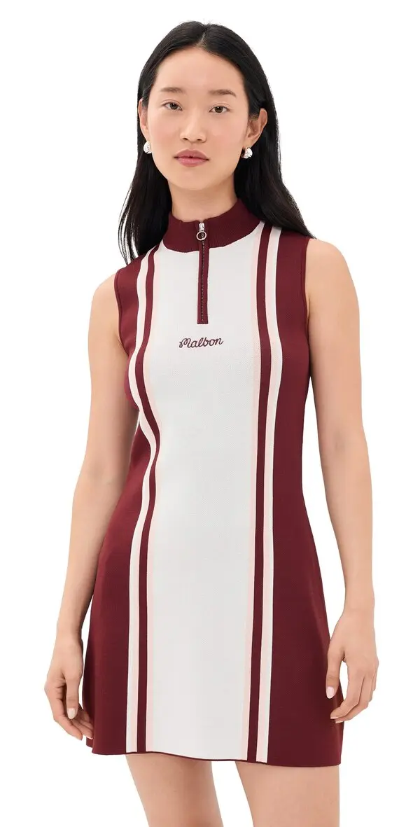 MALBON Fernanda Dress - Raspberry Truffle/whisper Wh
