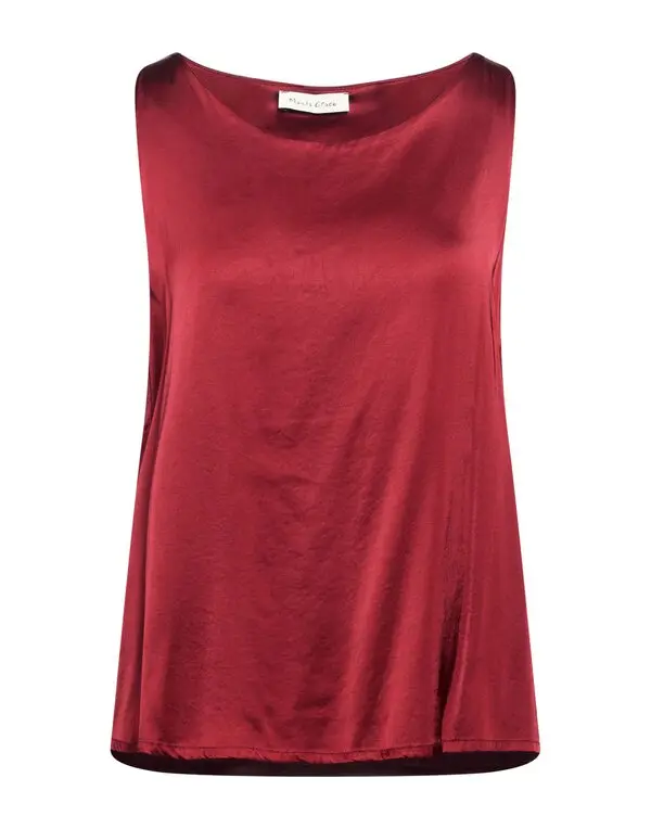 MANILA GRACE Top Burgundy Size Viscose, Elastane