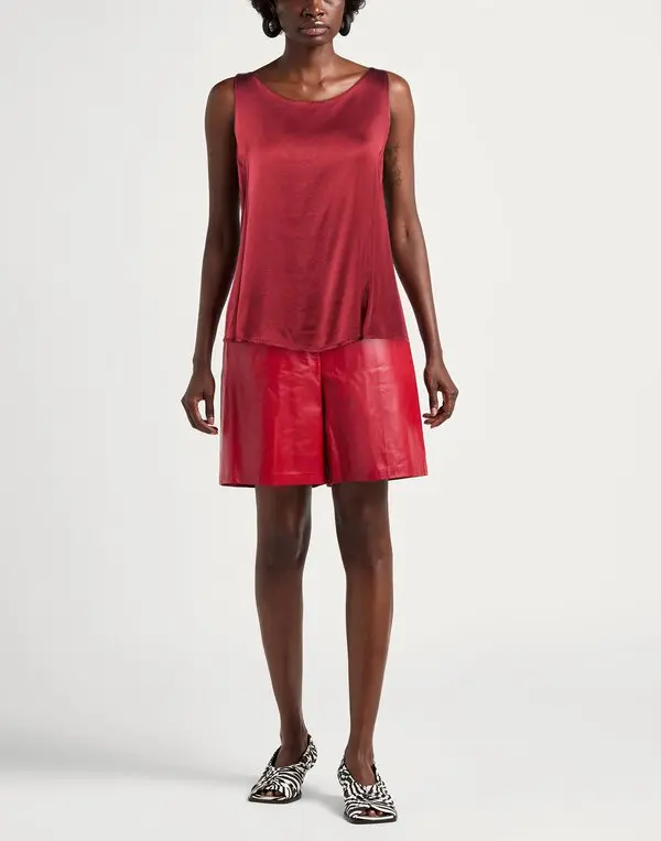 MANILA GRACE Top Burgundy Size Viscose, Elastane
