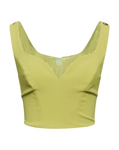 Elisabetta Franchi Lime Polyester Elastane Corset Top