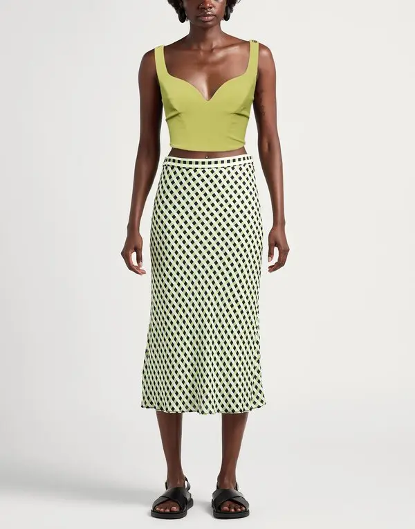Elisabetta Franchi Lime Polyester Elastane Corset Top