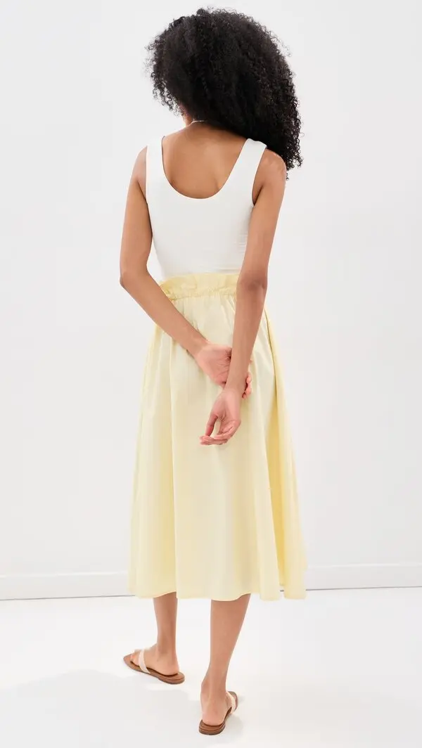 LE BOP Alexia Midi Dress - Ivory/butter