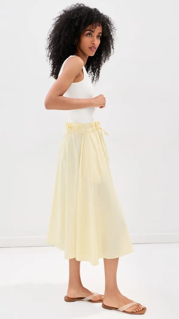 LE BOP Alexia Midi Dress - Ivory/butter
