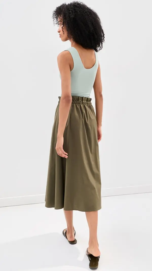 LE BOP Alexia Midi Dress - Sage/olive