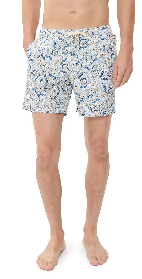 Orlebar Brown Bulldog Drawcord Fairground Paisley Swim Shorts 6.5 - Multi/blue
