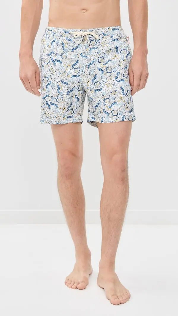 Orlebar Brown Bulldog Drawcord Fairground Paisley Swim Shorts - Multi/blue