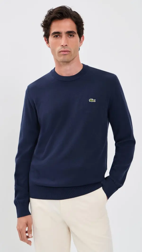 Lacoste Cotton Crew Neck Sweater