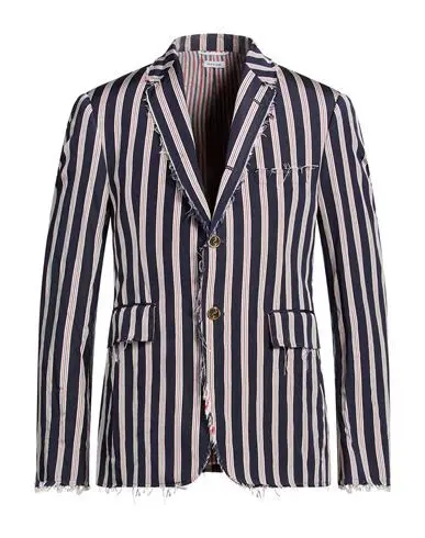 Thom Browne Blazer Size Silk, Cotton - Navy