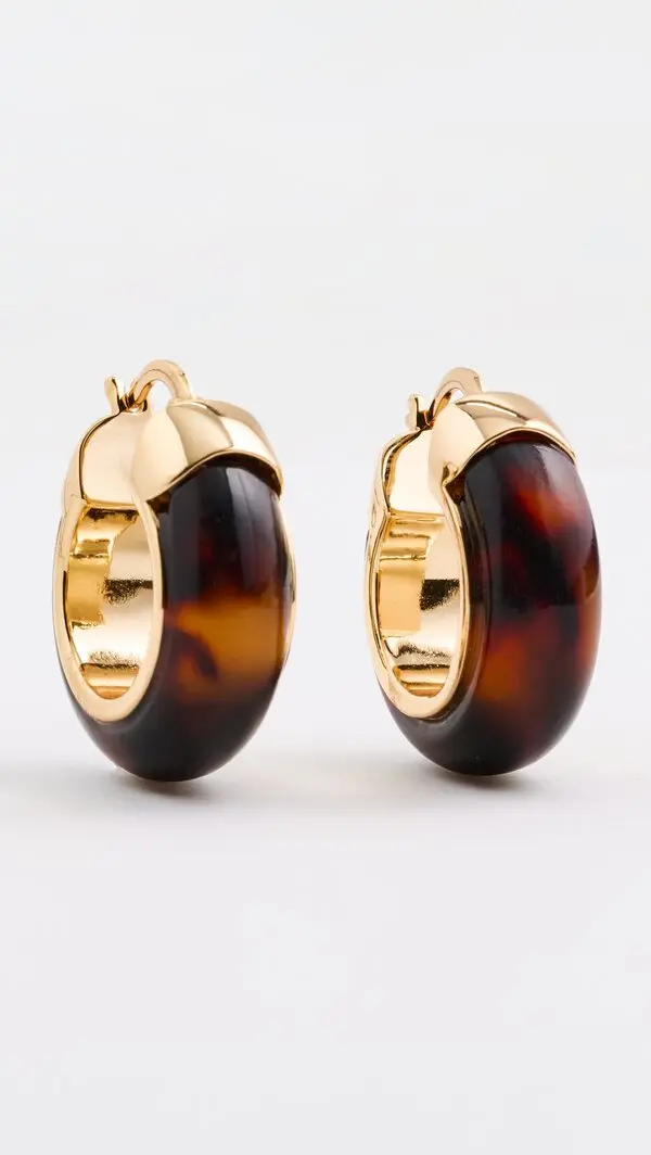 Shashi Eugenie Resin Hoop Earrings