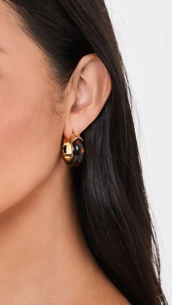 Shashi Eugenie Resin Hoop Earrings