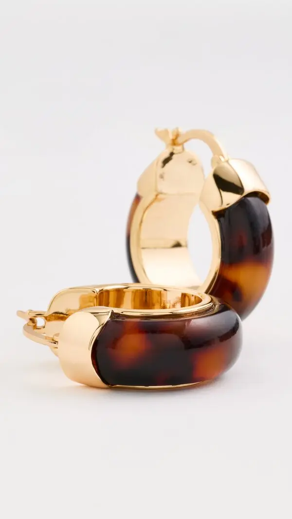Shashi Eugenie Resin Hoop Earrings