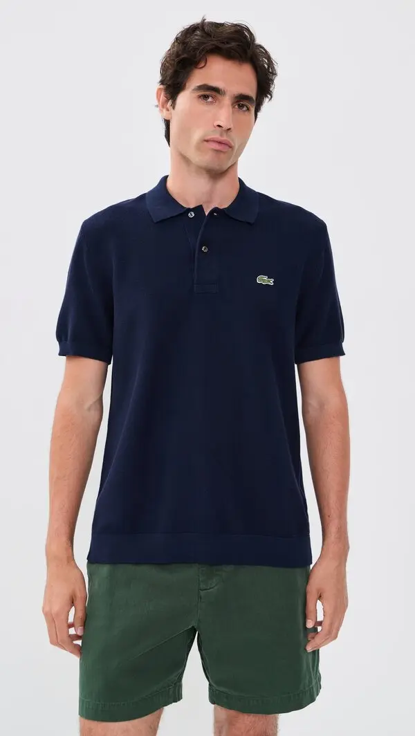 Lacoste Textured Cotton Sweater Polo