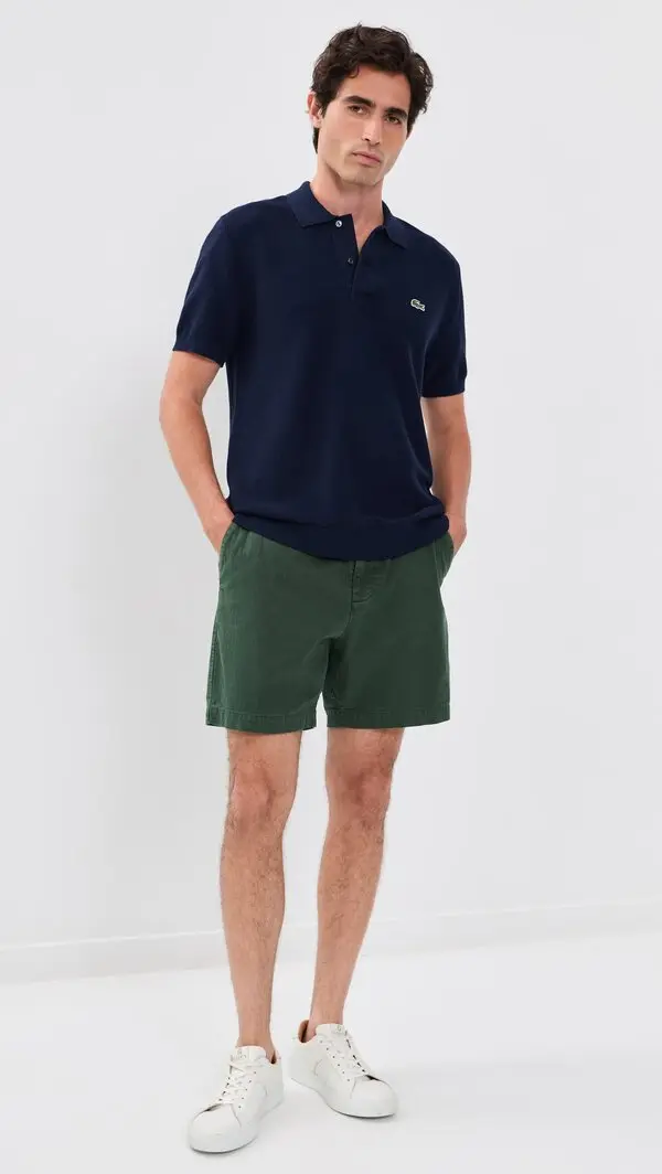 Lacoste Textured Cotton Sweater Polo