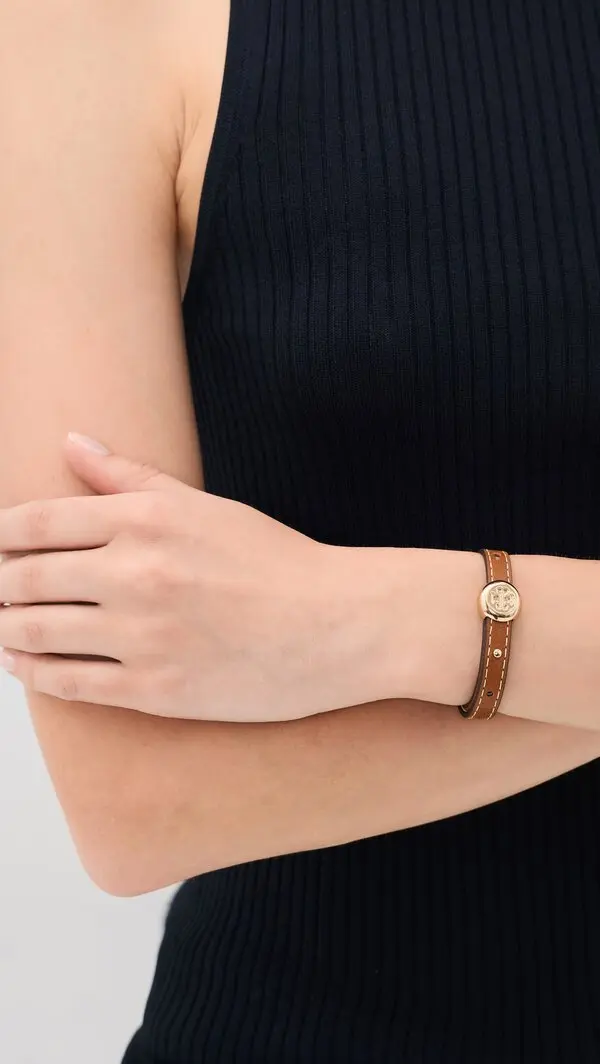 Tory Burch Romy Leather Bracelet