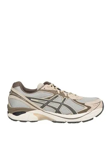 Asics Sneakers Taupe Size Textile Fibers, Leather