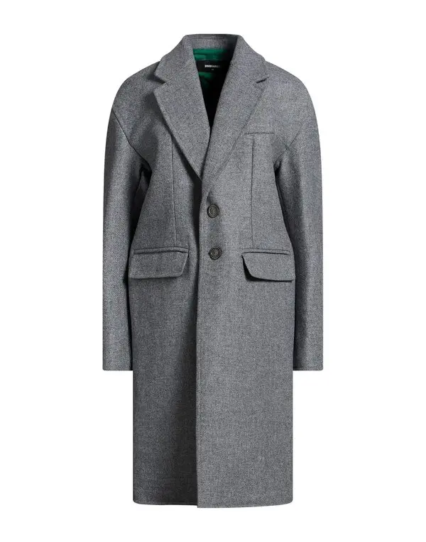 Dsquared2 Coat Size Virgin Wool, Polyamide - Grey