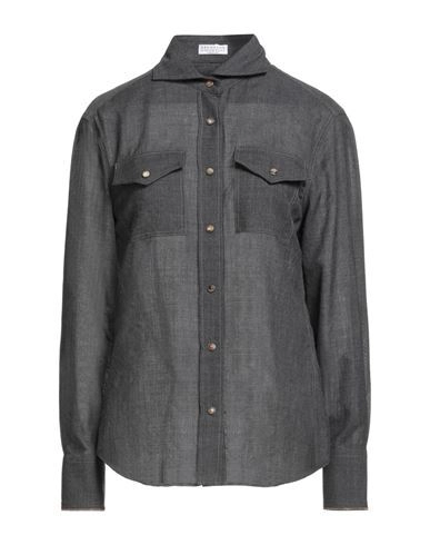 Brunello Cucinelli Virgin Wool Shirt - Charcoal