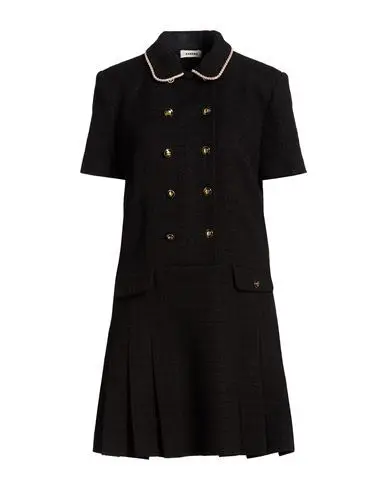 Sandro Mini Dress Size Cotton, Viscose, Acrylic, Polyamide - Black