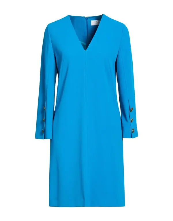 NENETTE Mini Dress Turquoise Size Polyester, Elastane