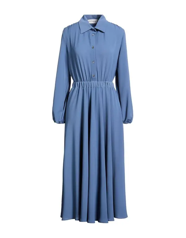 SHIRTAPORTER Midi Dress Slate Size Polyester