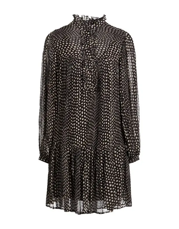 Antik Batik Viscose Mini Dress With Ruffles
