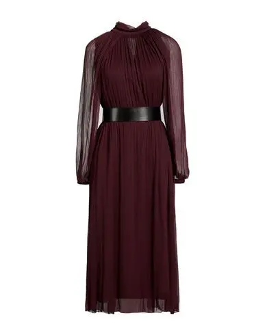 KAOS Midi Dress Burgundy Size Polyester