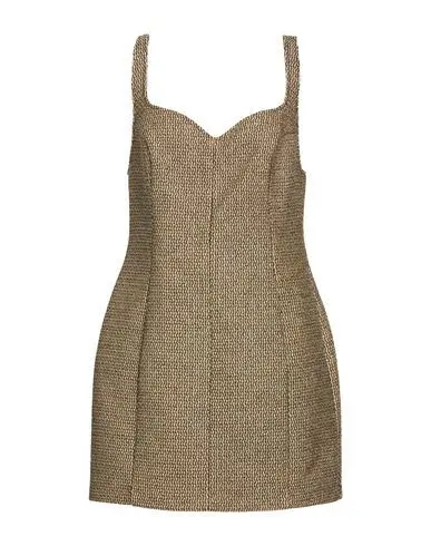 Elisabetta Franchi Mini Dress Size Polyester, Polyimide, Polyamide, Viscose, Cotton - Gold