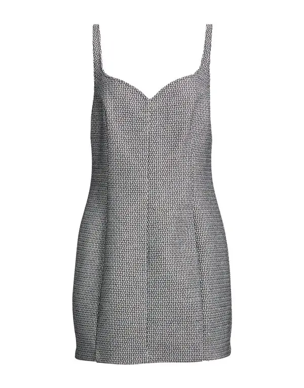 Elisabetta Franchi Bodycon Mini Dress In Jacquard With Sweetheart Neckline