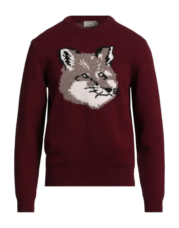 Maison Kitsuné Lambswool Sweater With Fox Motif