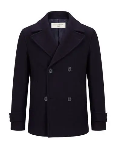 Officine Générale Coat Midnight Size Virgin Wool, Polyamide